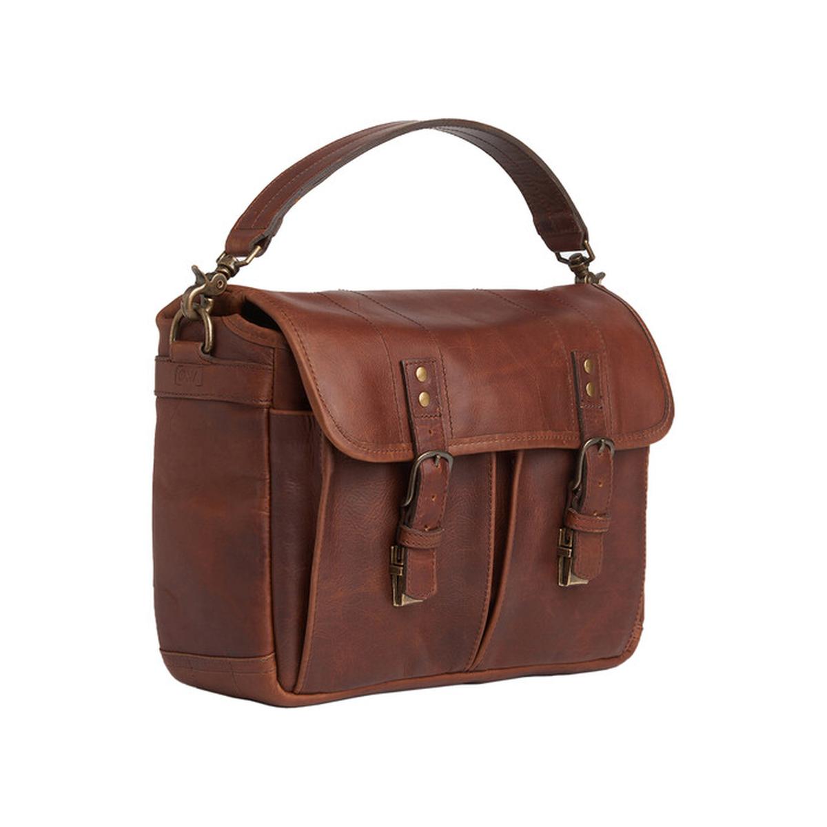 Ona Leather Prince Street Antique Cognac Messenger Bag