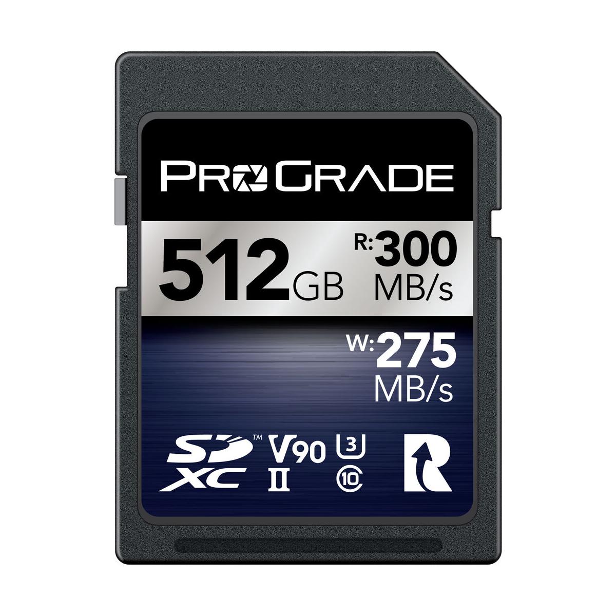 ProGrade Digital 512GB UHS-II SDXC (V90) Iridium Memory Card