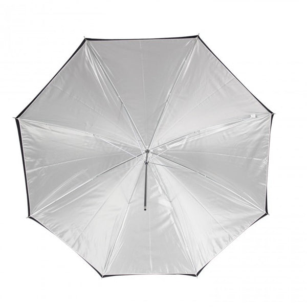 Westcott 32" Optical White Satin with Removable Black Cover Umbrella