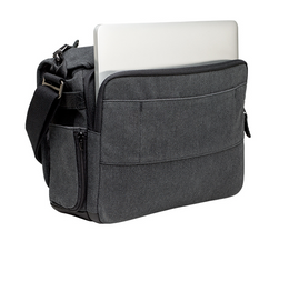 Tenba Cooper 13 Slim Gray Canvas/Black Leather Luxury Bag
