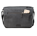 Tenba Cooper 13 Slim Gray Canvas/Black Leather Luxury Bag