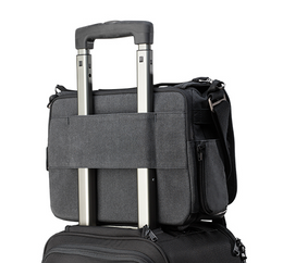 Tenba Cooper 13 Slim Gray Canvas/Black Leather Luxury Bag