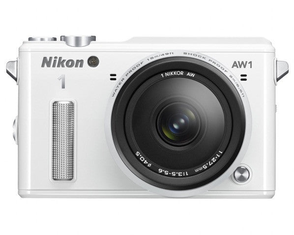 Nikon 1 AW1 Waterproof Digital Camera with AW 11-27.5mm Lens (White)