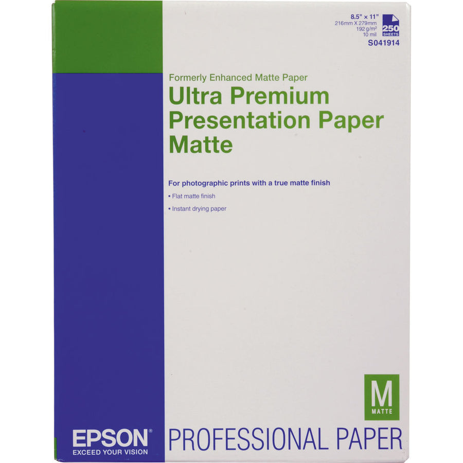 Epson Ultra Premium Presentation Paper Matte 8.5x11" (250)